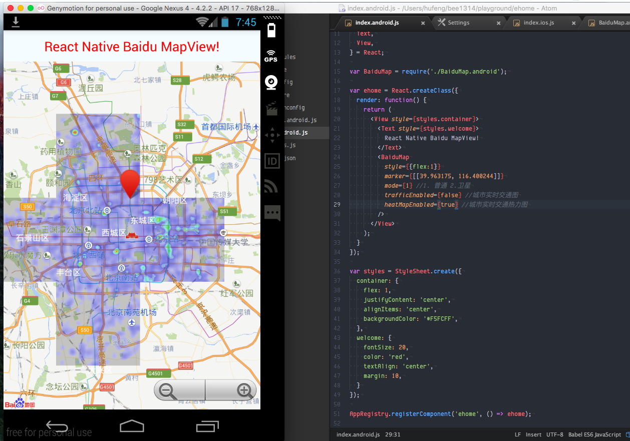 译 React Native 开源百度地图组件 React Native Baidumap Kit 译 React 掘金